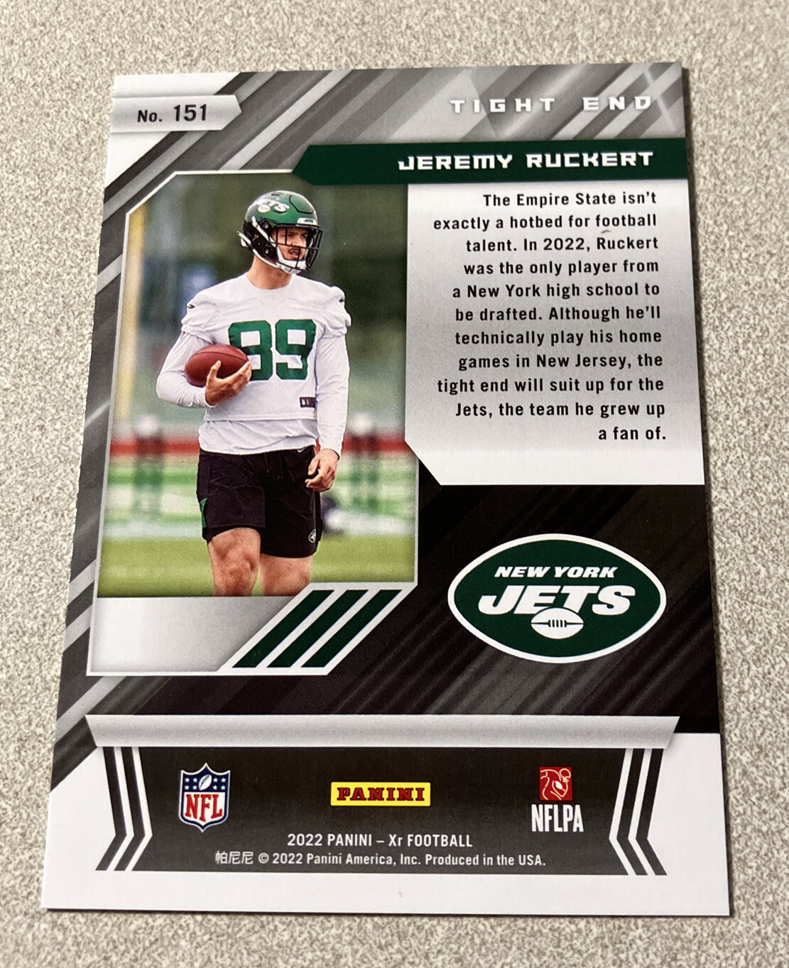2022 Panini XR RC Teal #151 Jeremy Ruckert Jets /49 | eBay