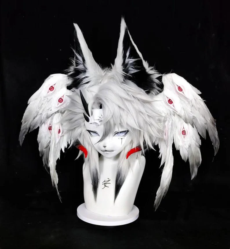 Very High Quality DokiDokiAnime Kigurumi Dark Angel Fursuit Head | eBay