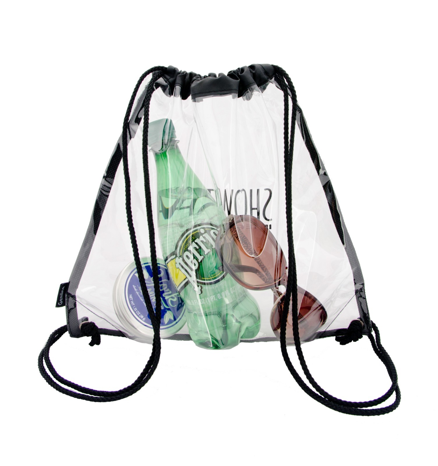Custom Transparent Clear Event Security Stadium Drawstring Bag Monogram ...