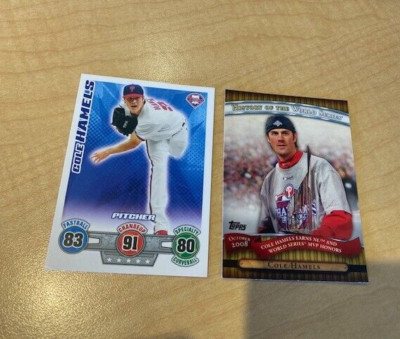 2009 Topps Attax Cole Hamels + 2010 Topps WS - Phillies | eBay
