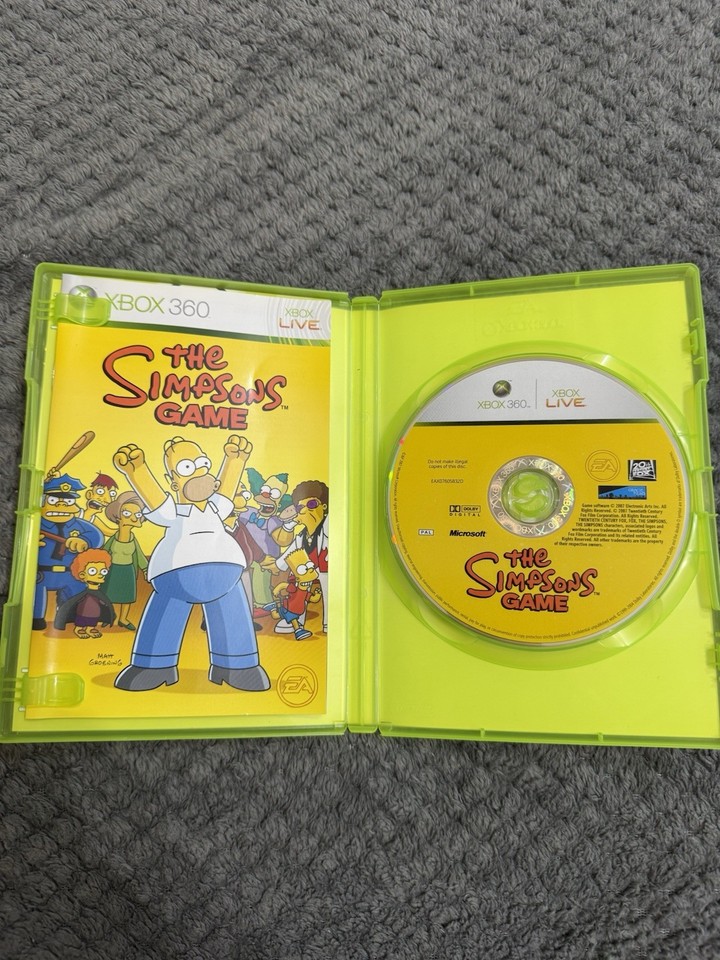 The Simpsons Game for Xbox 360 Complete with Manual PAL | eBay UK