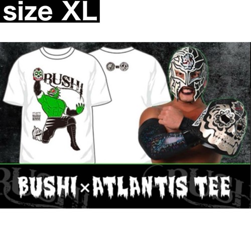 New Japan Pro Wrestling Kinnikuman Collaboration Bushi Atlantis T-Shirt Xl | eBay