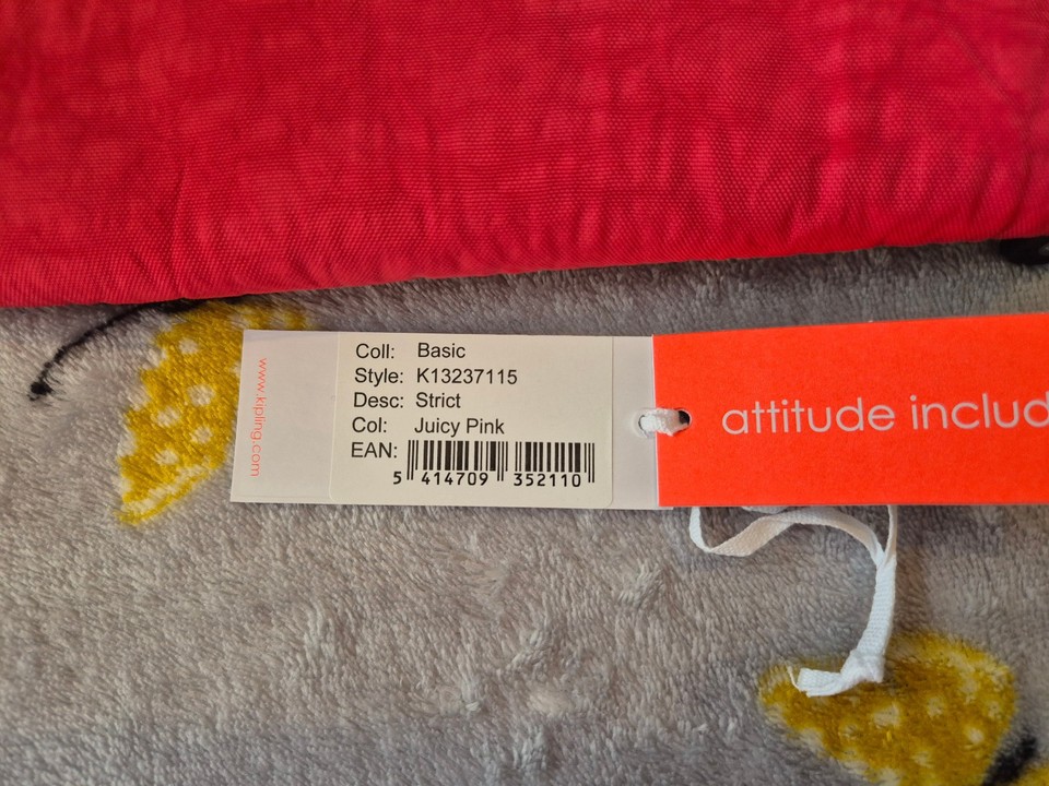 Kipling Wallet Purse Basic Strict Juicy Pink Large NEW Zip Around ...