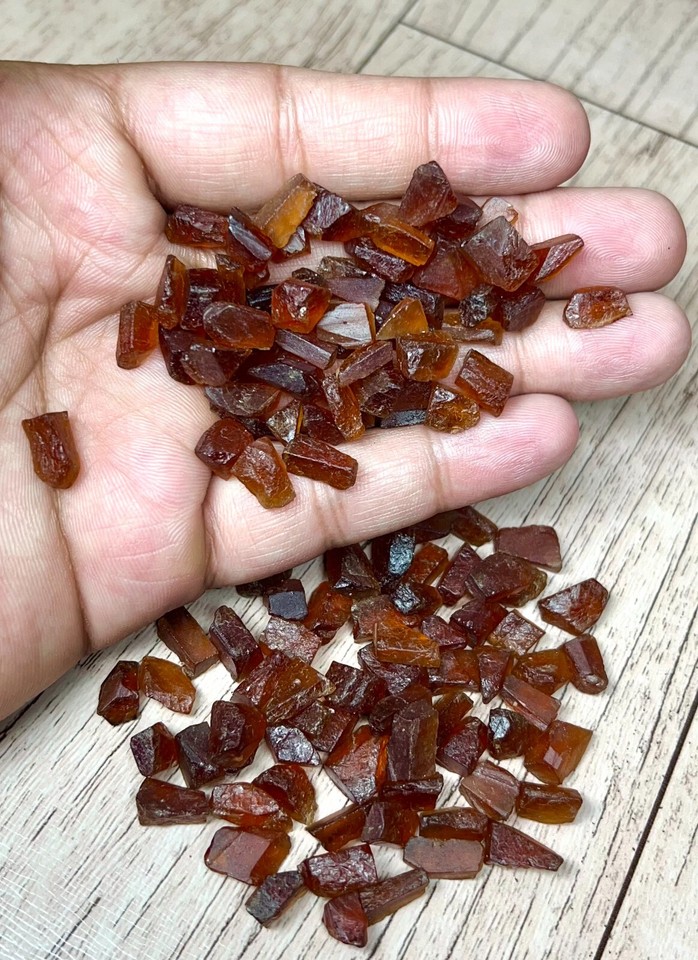 9MM-12MM, AAA Eye Clean Natural Hessonite Garnet Rough Lot, For Faceted ...