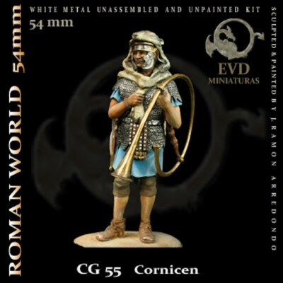 w EL VIEJO DRAGON - CG.55 - Scala 54 mm - Roman CORNICEN (I century AD ...