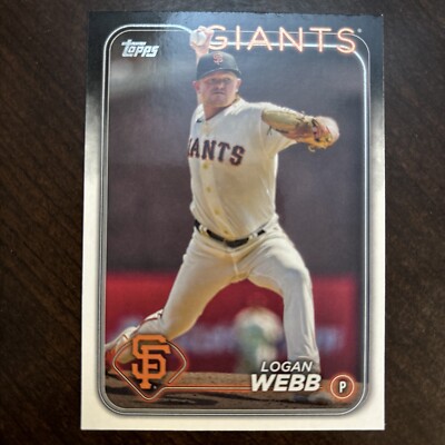 2024 Topps 4 Logan Webb San Francisco Giants Baseball Card | eBay