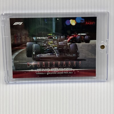 Lewis Hamilton 2024 Paddock Pass Red 🟥 Parallel Nightscapes SP #06/50 ...