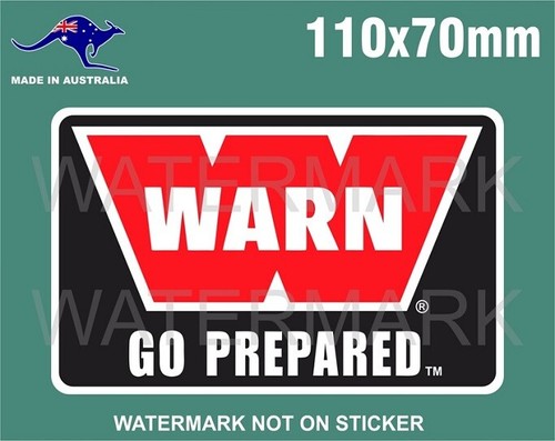 WARN WINCH STICKER FOR 4X4 TOYOTA LAND CRUISER HILUX FORD RANGER ...
