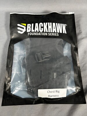 BLACKHAWK Foundation Series Black CHEST RIG HARNESS 37FS10BK - NEW | eBay