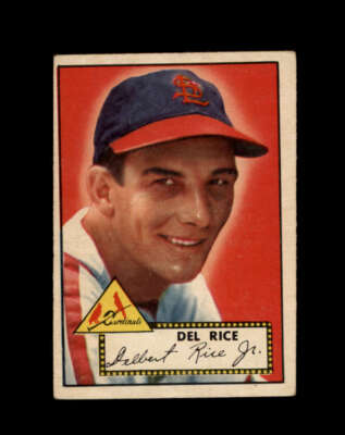1952 Topps Baseball #100 Del Rice STARX 4 VG/EX (CS131800) | eBay
