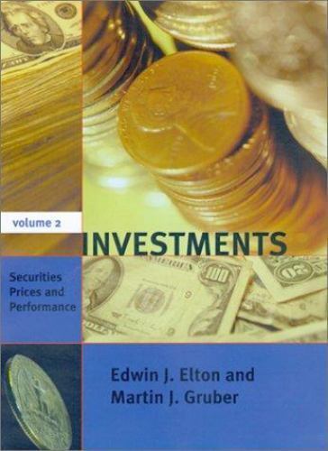 Investments Vol. 2 : Securities Prices and Performance by Edwin J ...
