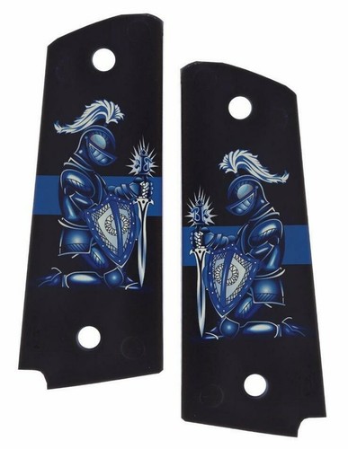 Thin Blue Line Knight Police Tribute TBL Custom Full Size 1911 Grips ...