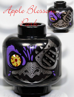 NEW Lego BLACK MINIFIG BIRD HEAD Chima Rizzo Raven w/Yellow Eyes ...