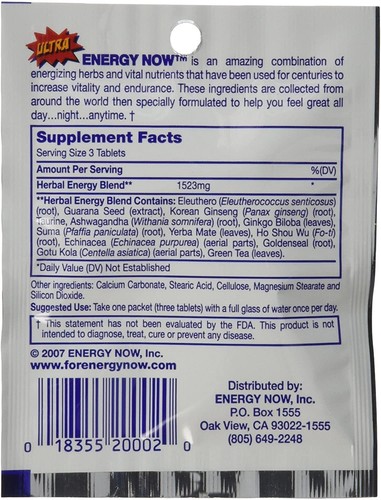 Handy Solutions Ultra Energy Now, 3 tabs Packages (Pack of 24 ...