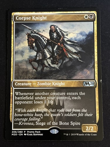 1x Corpse Knight (206) Core Set 2020 Promo Pack LP MTG Magic the ...