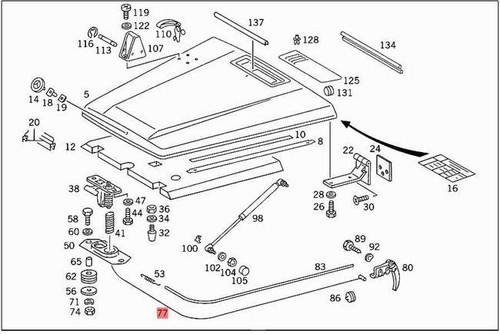 Genuine MERCEDES Engine Hood Release Cable 4608800159 | eBay
