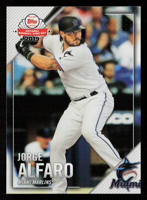 2019 Topps National Baseball Card Day Jorge Alfaro #15 Marlins Baseball ...