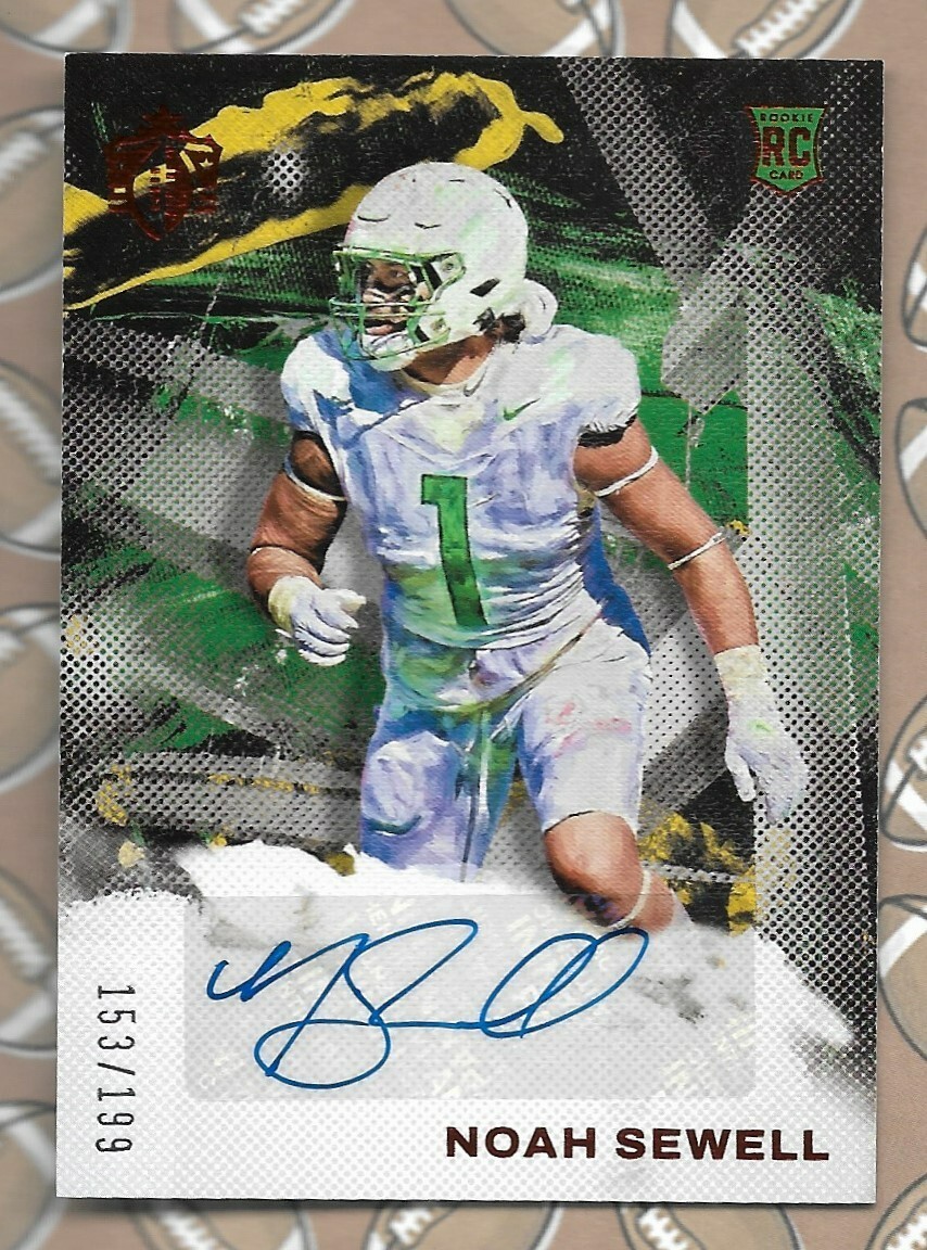 NOAH SEWELL 2023 PANINI GRIDIRON KINGS SP AUTOGRAPH AUTO #'D /199 NFL ...