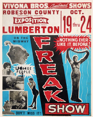 18x24"Decoration CANVAS.Interior room design.Vintage freak show.Circus ...