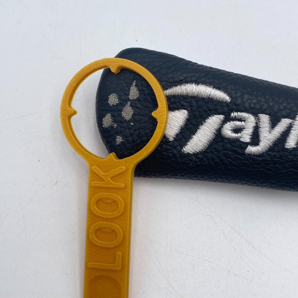 Taylormade Alignment Stick Leather Cover Tour Black /White /Gray ...