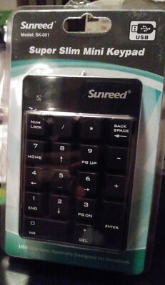 NEW TAKE OUT SUNREED SK-051 UNIVERSAL SUPER SLIM MINI WIRED NUMERICAL ...