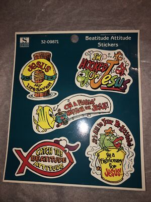 Vintage Redi-Stix Beatitude Attitude Seals/Decals/ VBS Stickers ...
