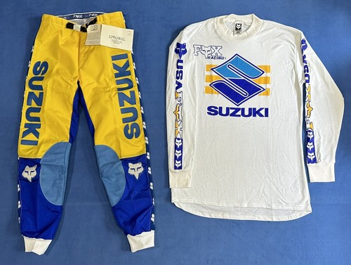 NOS SUZUKI VINTAGE MOTOCROSS FOX RACING SUPERCROSS MX JT RACING AXO ...