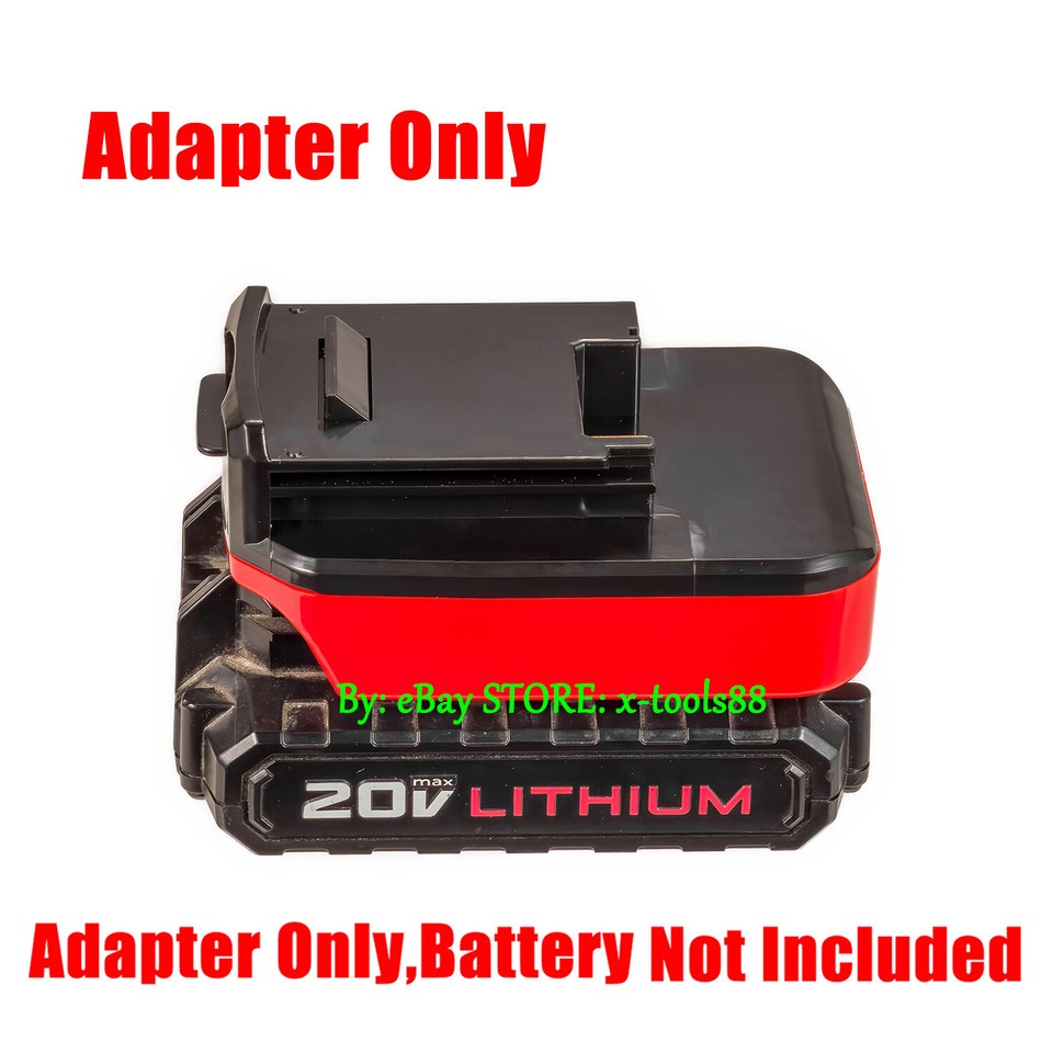 1 Adapter for Porter Cable/Black&Decker 20v Battery To for Porter Cable ...