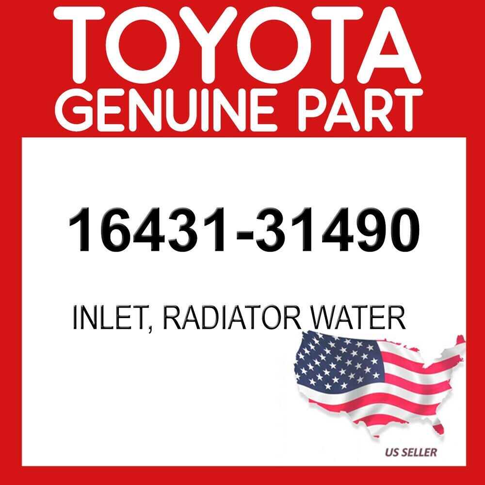 Toyota Genuine 16431-31490 Inlet Radiator Water OEM | eBay UK