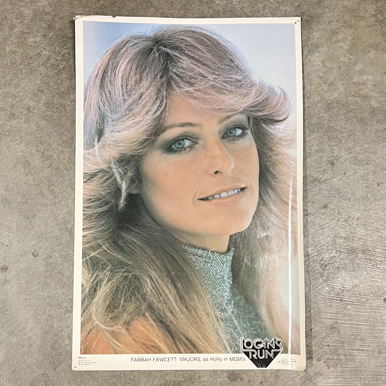 Farrah Fawcett-Majors As Holly In MGM’s LOGAN’S RUN 1976 Poster VTG ...