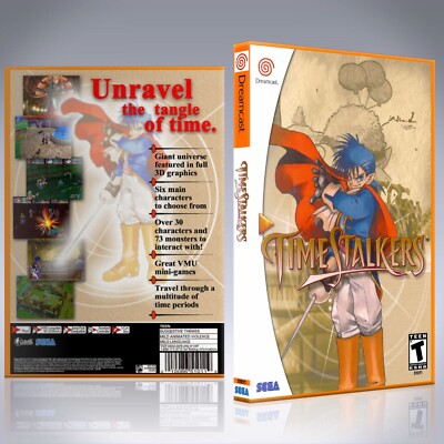 Dreamcast Custom Case - NO GAME - Time Stalkers | eBay