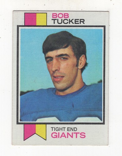 1973 TOPPS FOOTBALL BOB TUCKER NEW YORK GIANTS #80 | eBay