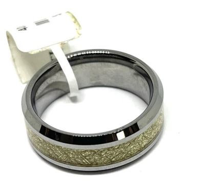 "new" tungsten carbide meteorite style band size 9.25 bag 1431 | eBay