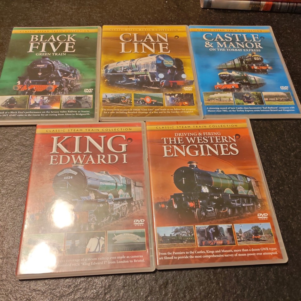40x British / World Railway / Steam Train DVDs - Job Lot / Bundle ...