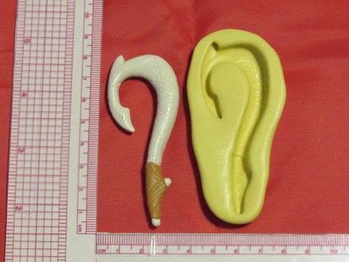 Hook Fish Hook Large Silicone Mold Cake Pop Fondant Resin Clay Candy ...