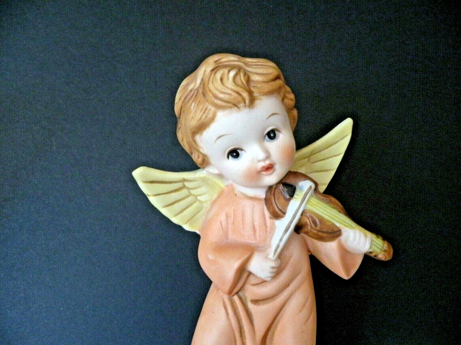 3 CHRISTMAS PORCELAIN ANGELS PLAYING MUSICAL INSTRUMENTS VINTAGE | eBay