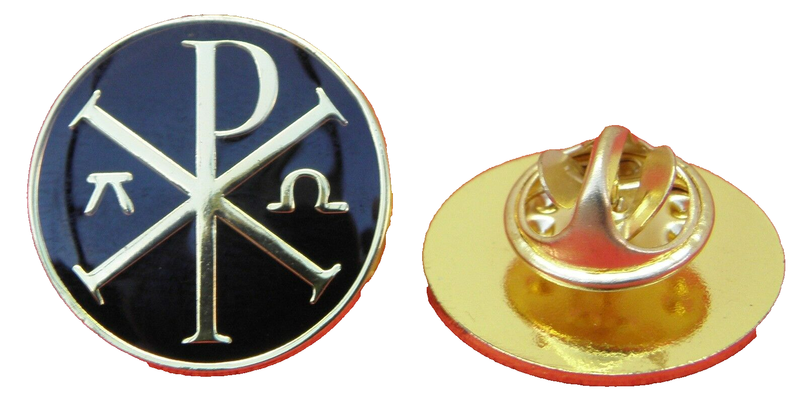 Chi-Rho with Alpha-Omega Pin Badge Christian Chi Rho Symbol Brooch | eBay
