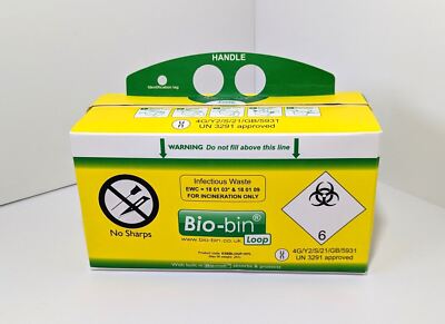 Foldable Bio-bin Loop for Infectious Wastes Lab Doctor Surgery Vets ...