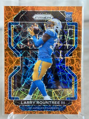 2021 Panini Prizm #401 Larry Rountree III Orange Laser Rookie RC | eBay