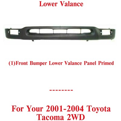 Front Bumper Lower Valance Panel Primed For 2001-2004 Toyota Tacoma 2WD ...