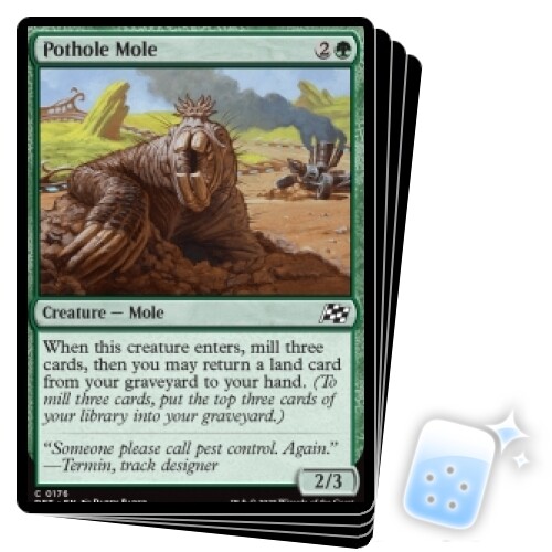 POTHOLE MOLE X4 Aetherdrift DFT Magic MTG MINT CARD | eBay
