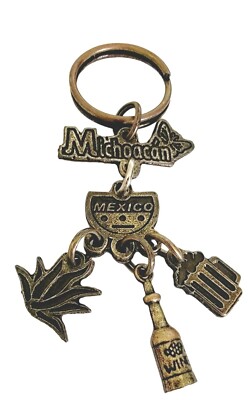 Michoacan Mexico Keychain Mexican Agave Tequila Wine Charm Souvenir ...
