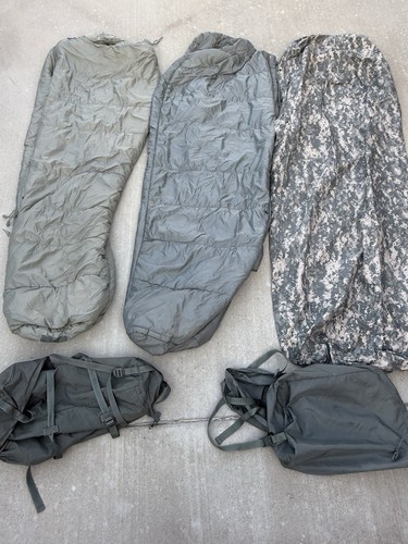 Military Army 5 Piece Modular Sleeping Bag Sleep System - MSS - ACU ...