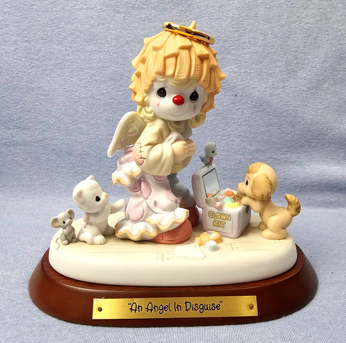 Precious Moments 4001573 An Angel In Disguise Premier Collection Red ...