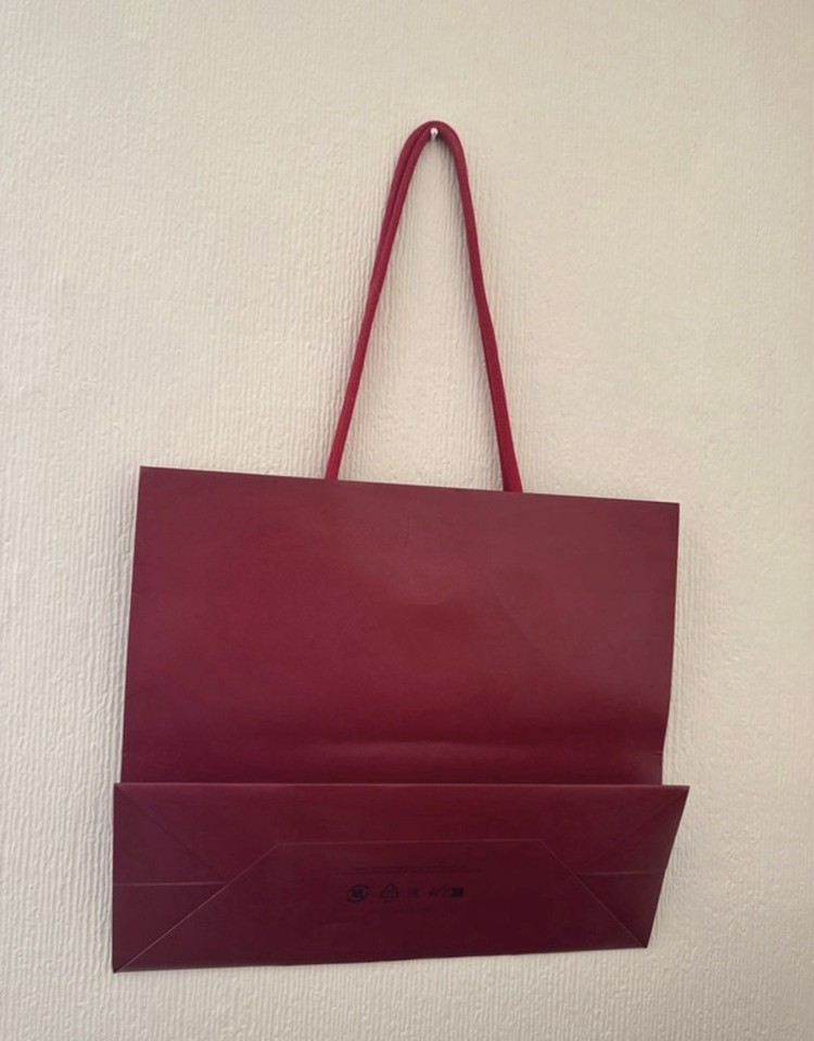 Authentic Cartier Luxury Red Gift Shopping Bag Boutique Carrier Bag ...