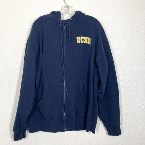 UC San Diego UCSD Hoodie Sweatshirt Mens XL Navy Blue NCAA Blue 84 Full ...
