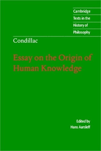Condillac: Essay on the Origin of Human Knowledge (Hardback or Cased ...