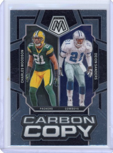 2024 Mosaic CARBON COPY Charles Woodson/ Deion Sanders Packers/Cowboys ...