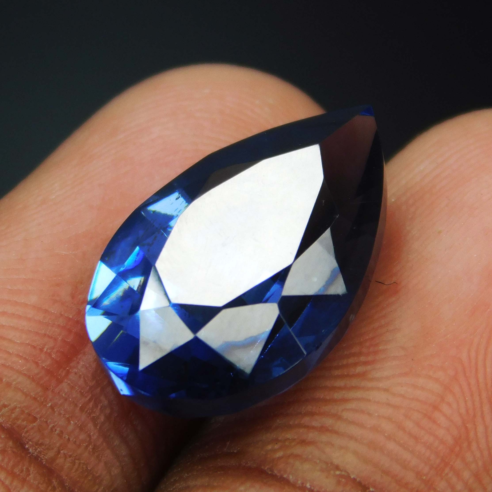AA+ 8 to 10 Ct Natural Rare Blue Sapphire Pear shape Certified Loose ...