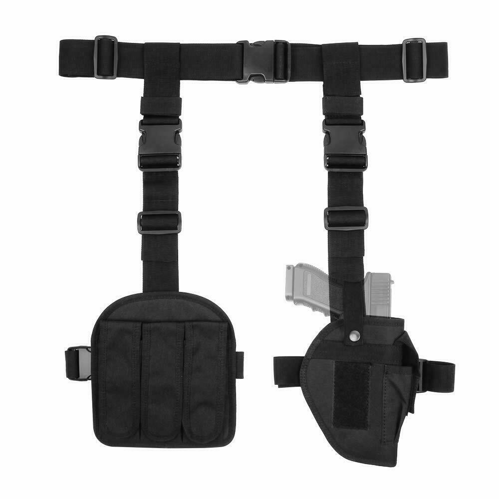 Agptek Right Hand Tactical Drop Leg Holster Tactical Belt